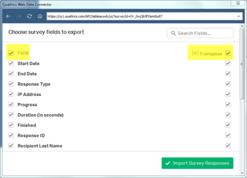 Visualizing Survey Data with Qualtrics’ Web Data Connector - Data ...