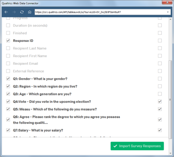 Visualizing Survey Data With Qualtrics Web Data Connector Data Revelations 2758